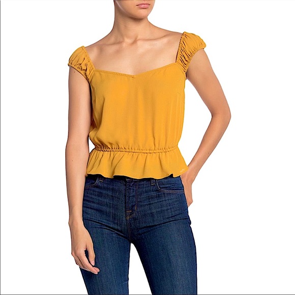 19 Cooper | Tops | 9 Cooper Mustard Yellow Crop Tank Top | Poshmark